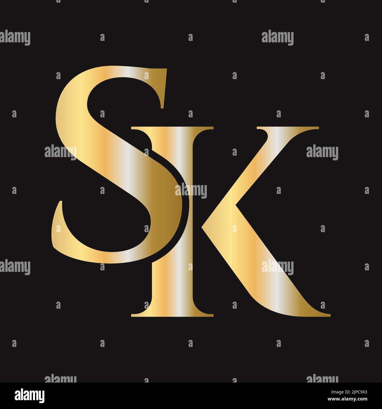 Initial letter SK, KS logo design vector template. Monogram SK logotype ... Initial letter SK, KS logo design vector template. Monogram SK logotype ...