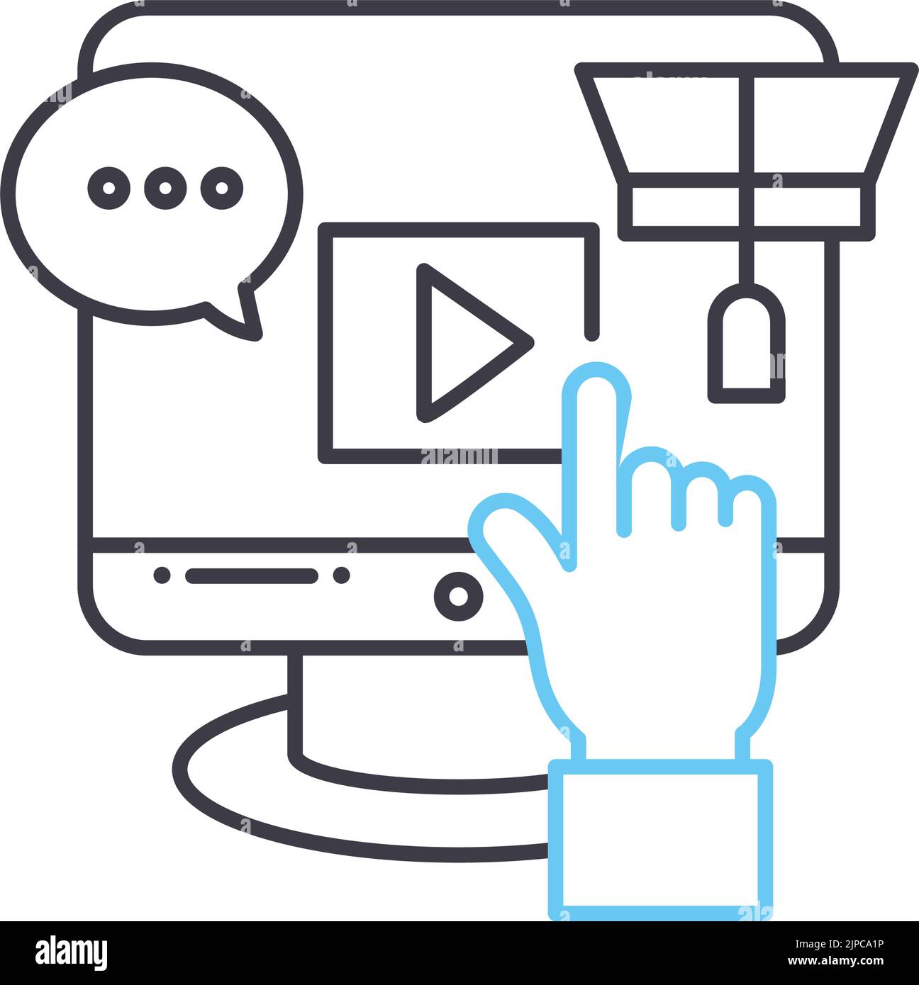 Vector icon tutorial hi-res stock photography and images - Alamy