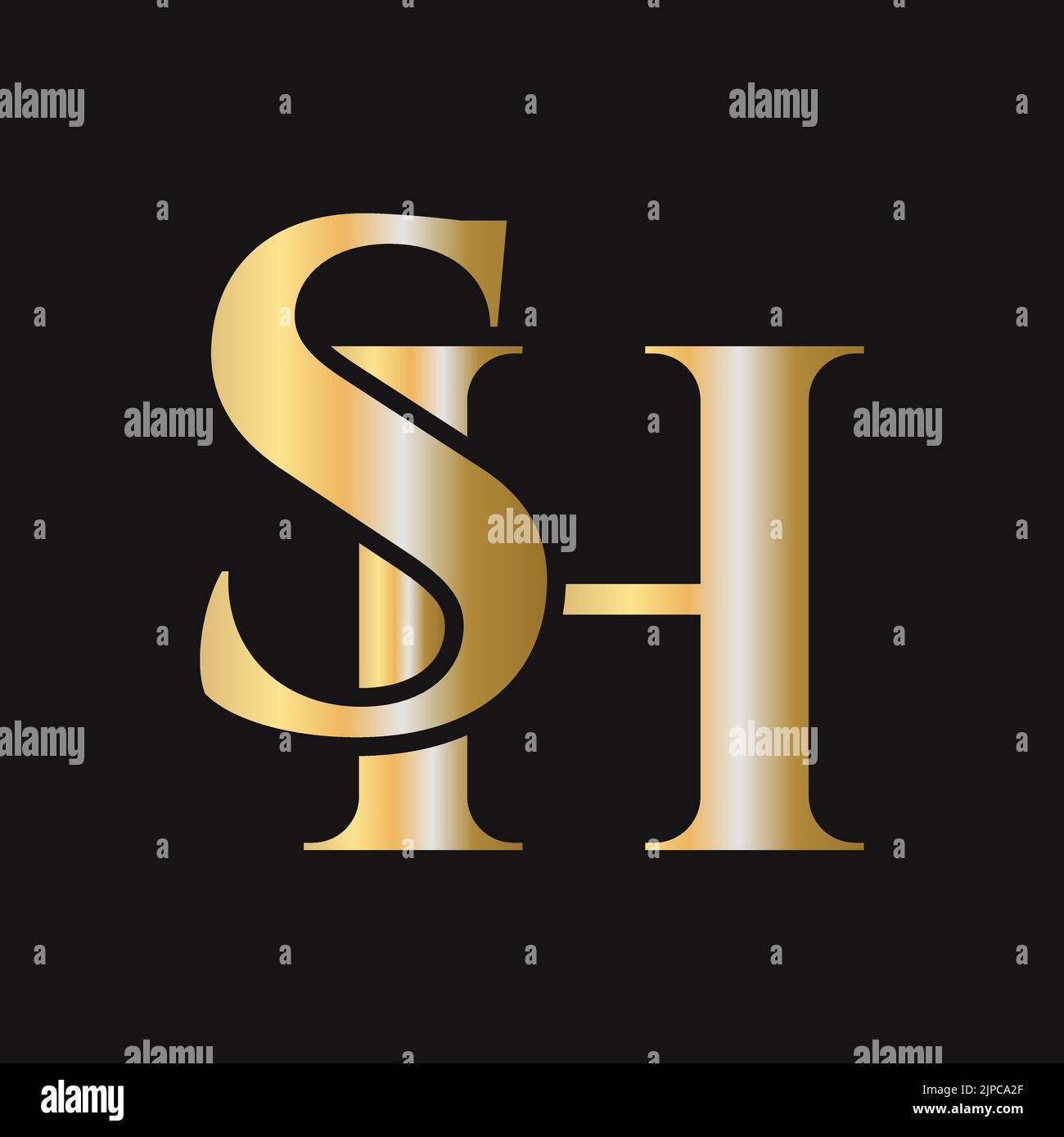 Initial letter sh hi-res stock photography and images - Alamy