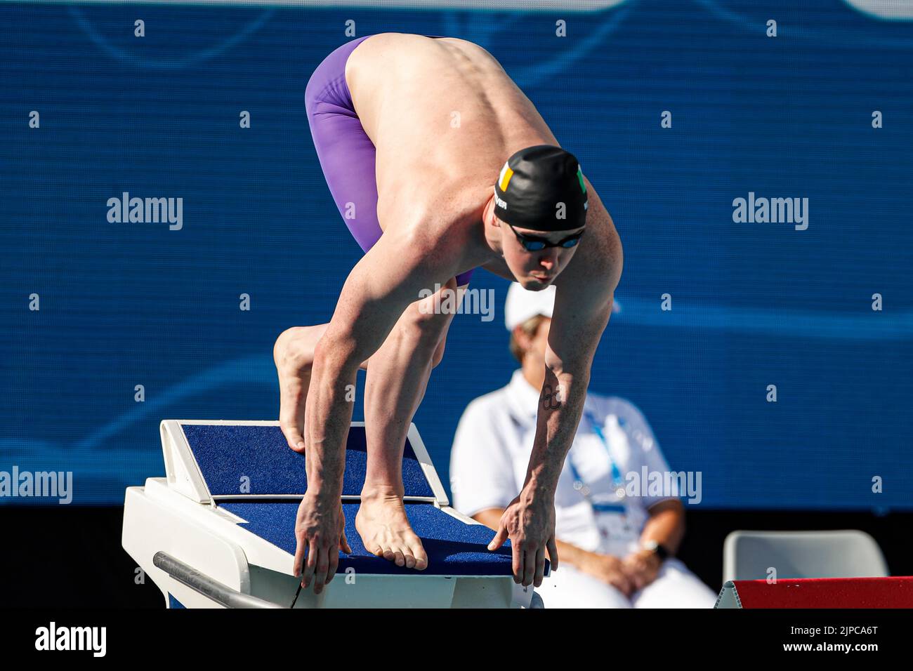ROME, ITALY - AUGUST 17: Finn McGeever of Ireland during the men's 400m freestyle at the ...