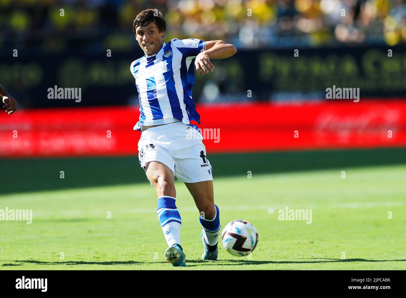 Cadiz, Spain. Credit: D. 14th Aug, 2022. Robin Le Normand (Sociedad ...