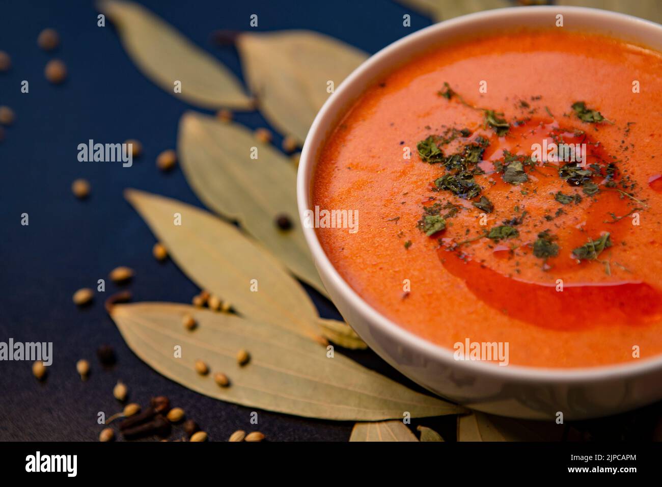 Traditional indian food with a lot of spises Stock Photo - Alamy