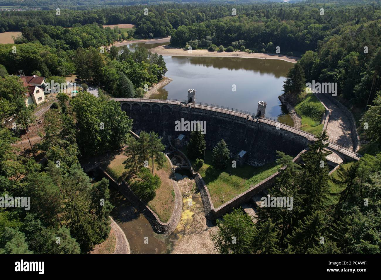 Parizov water reservoir dried up,Parizov dam,dried out during drought ...