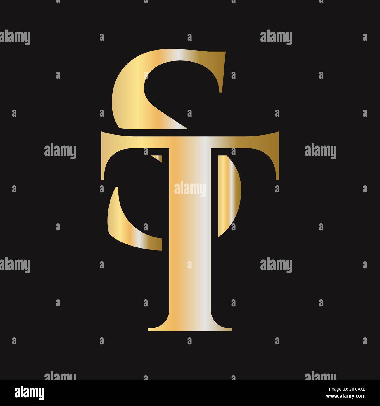 Initial letter ST, TS logo design vector template. Monogram ST logotype ... Initial letter ST, TS logo design vector template. Monogram ST logotype ...