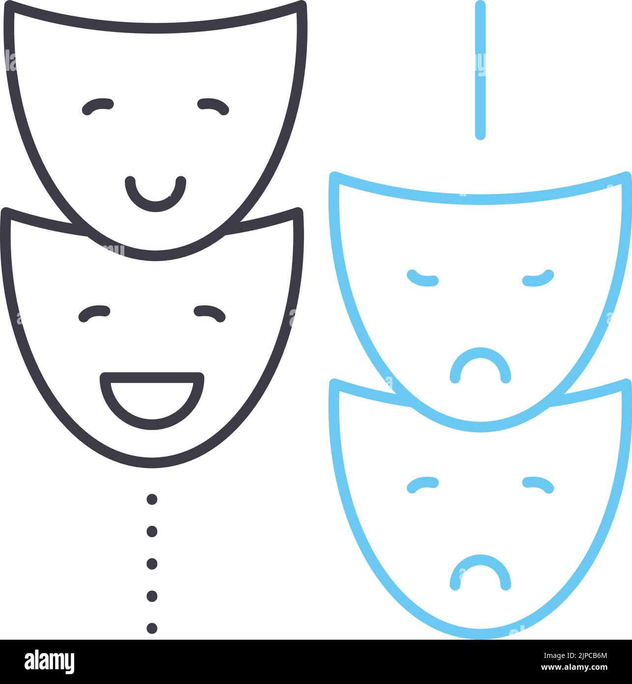 personality line icon, outline symbol, vector illustration, concept sign Stock Vector Image ...