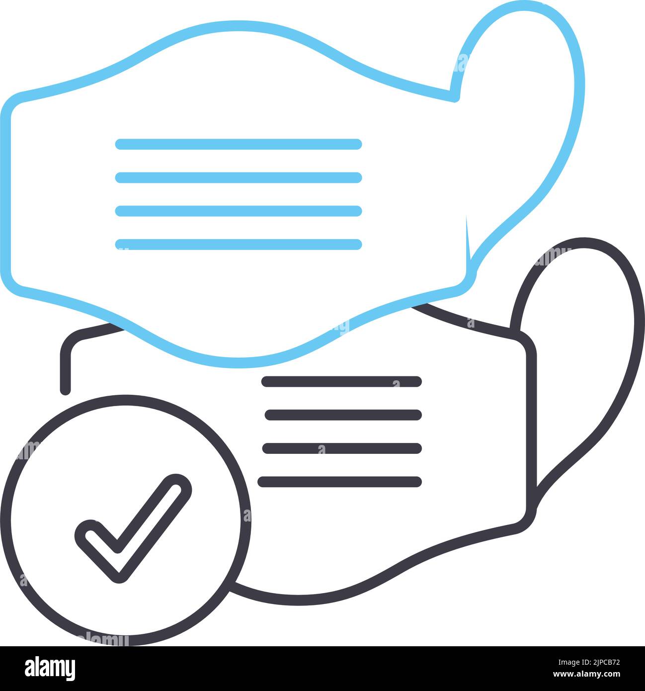 medical consumables line icon, outline symbol, vector illustration ...