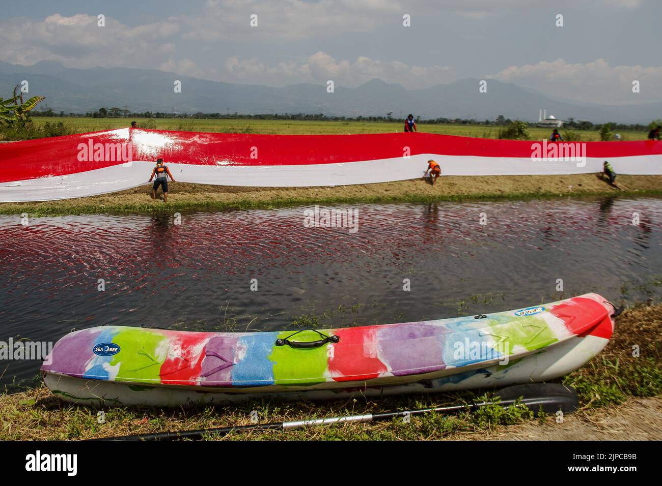Rancaekek, West Java, Indonesia. 17th Aug, 2022. Members of the ...