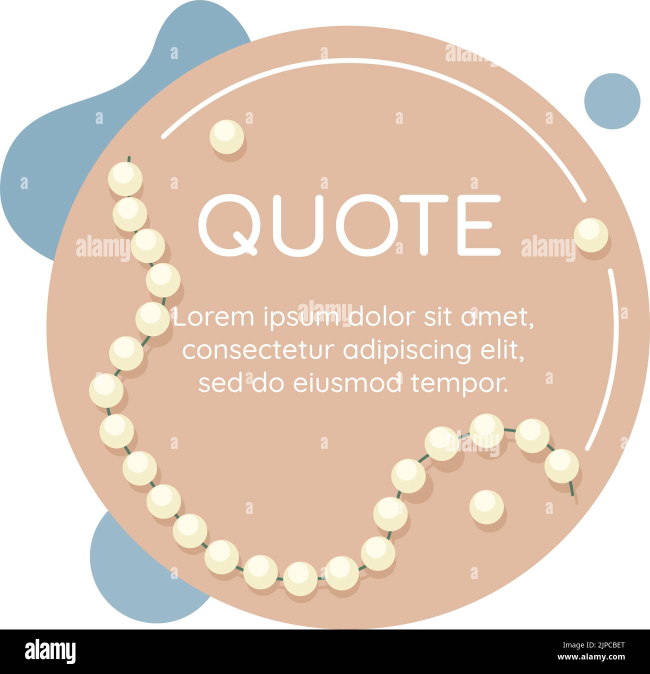 Jewelry quote textbox with flat object Stock Vector Image & Art - Alamy