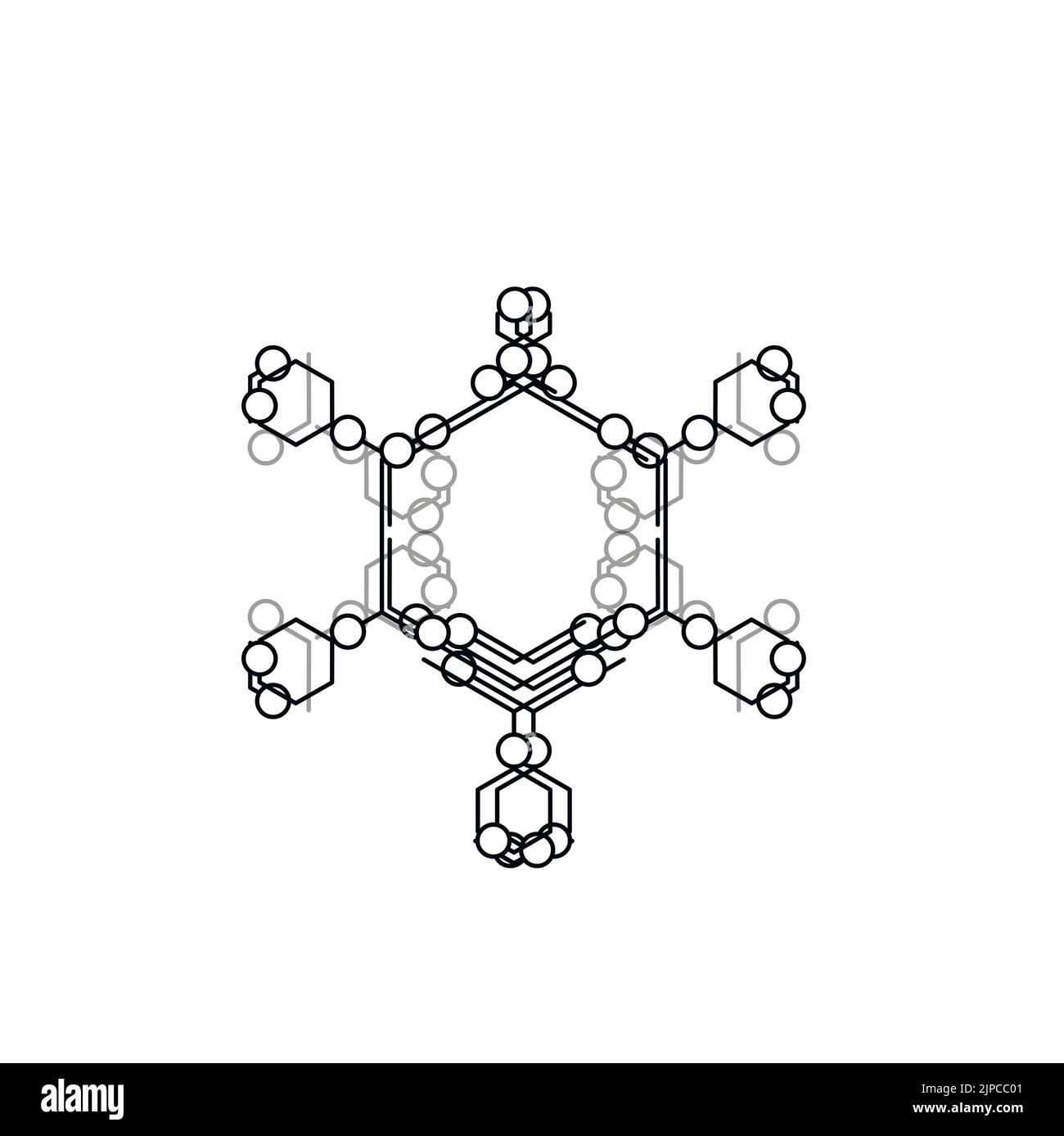 Molecular Structure Vector Illustration Icon Design Element Biology