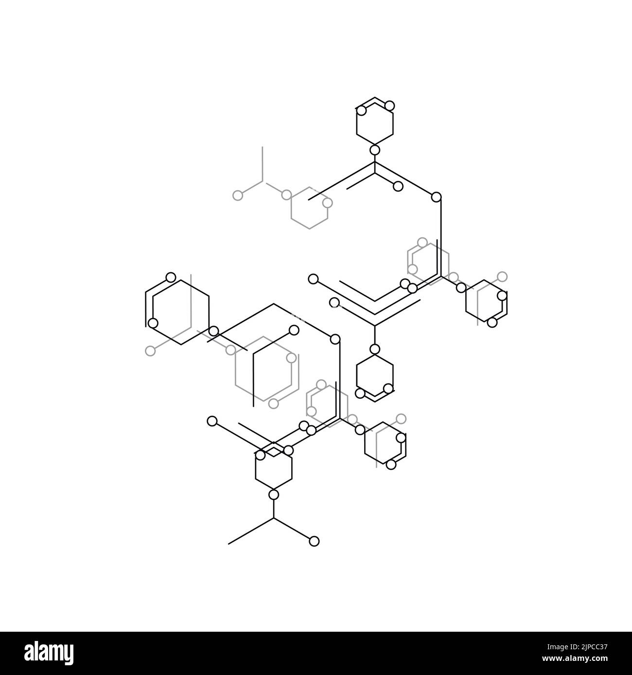 Molecular Structure Vector Illustration Icon Design Element Biology