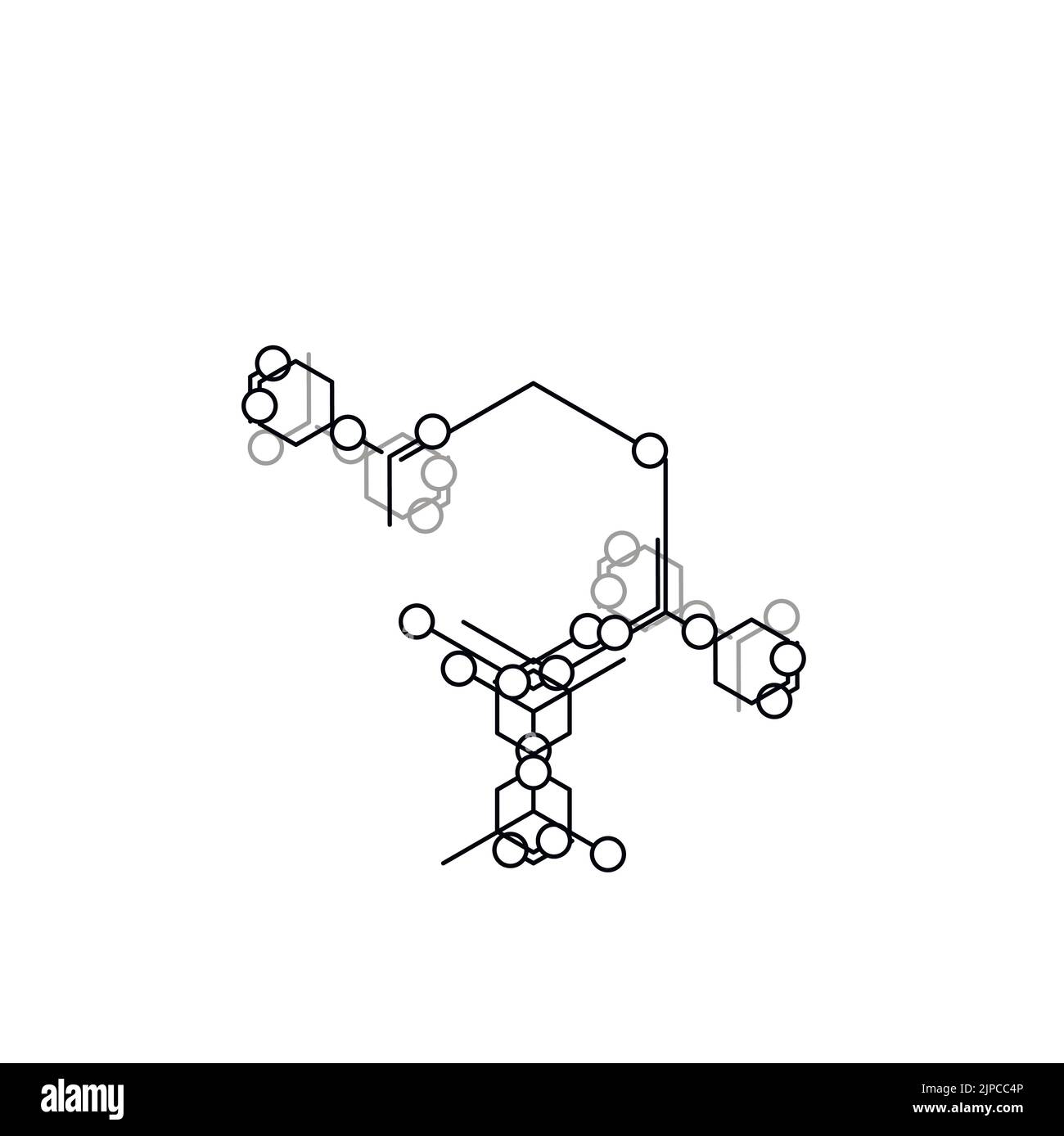 Molecular Structure Vector Illustration Icon Design Element Biology