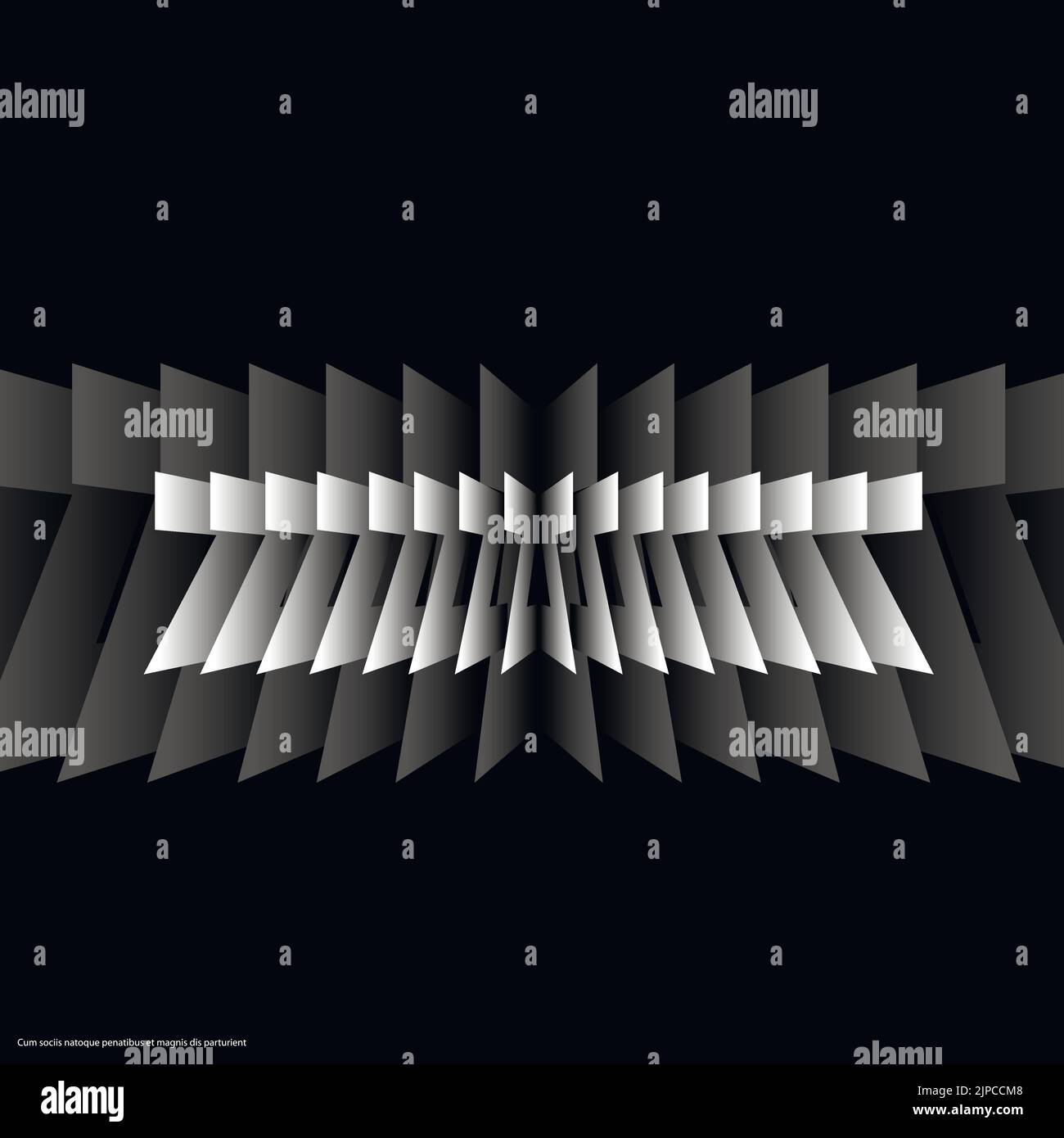 Illustration vector connect shapes on black backdrop. Vector art Stock ...