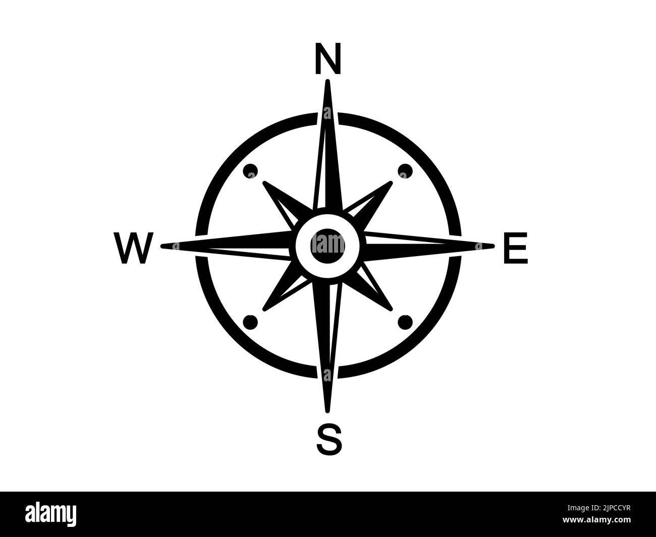 Wind Rose. Vector compass on an isolated background. Direction North ...