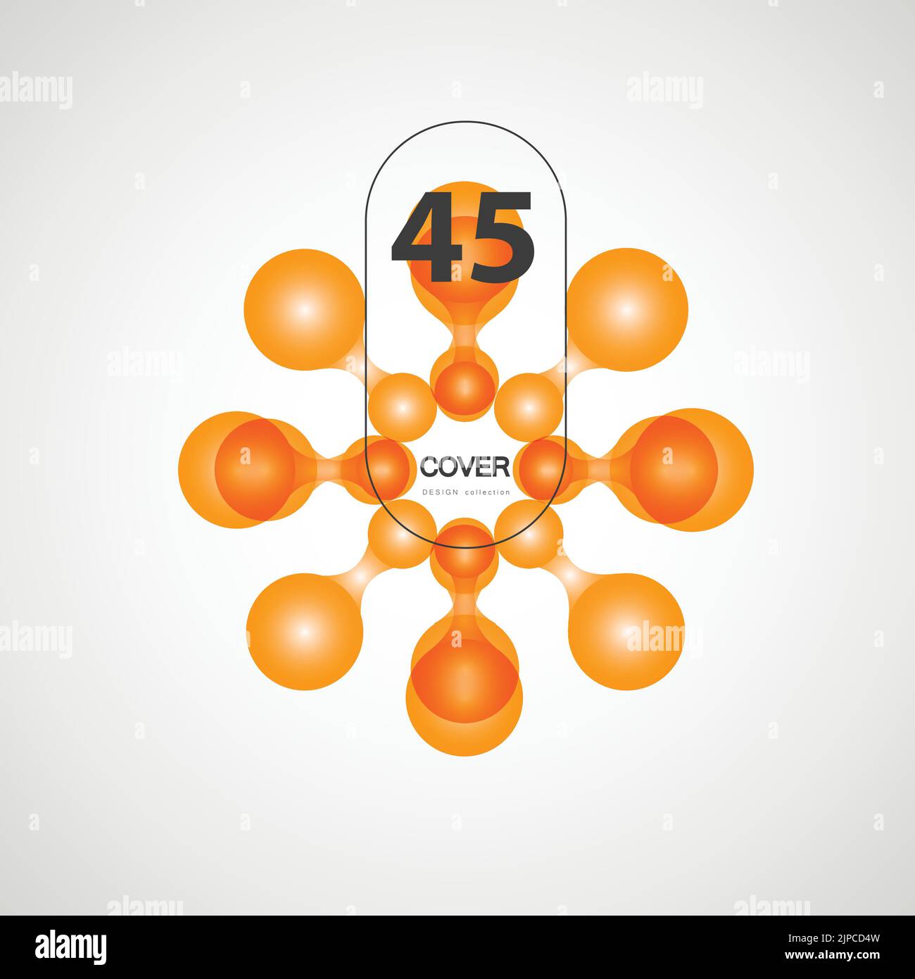 Circle connectivity design. Abstract geometric background. Modern technology concept. Modern ...