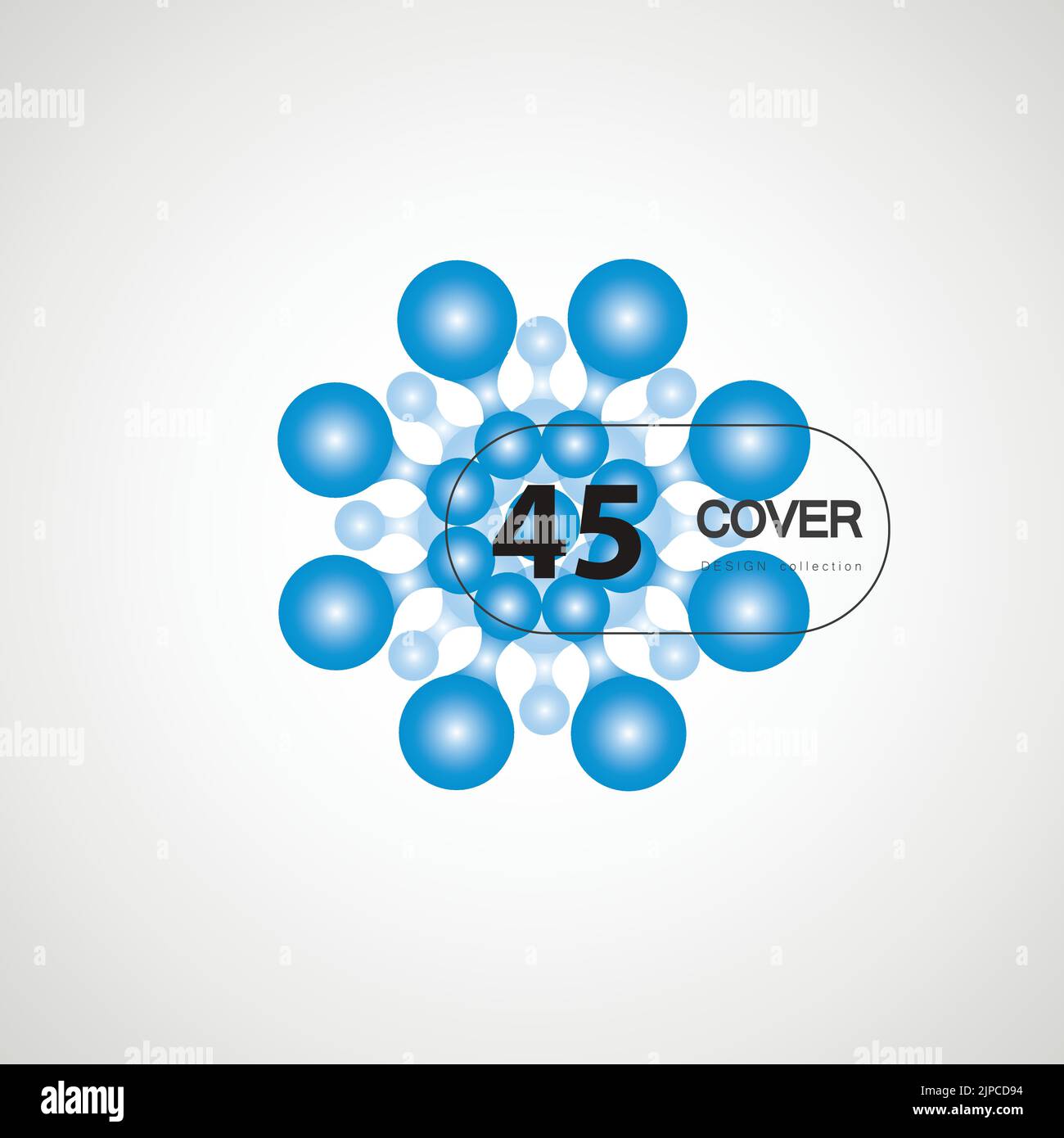 Circle connectivity design. Abstract geometric background. Modern technology concept. Modern ...