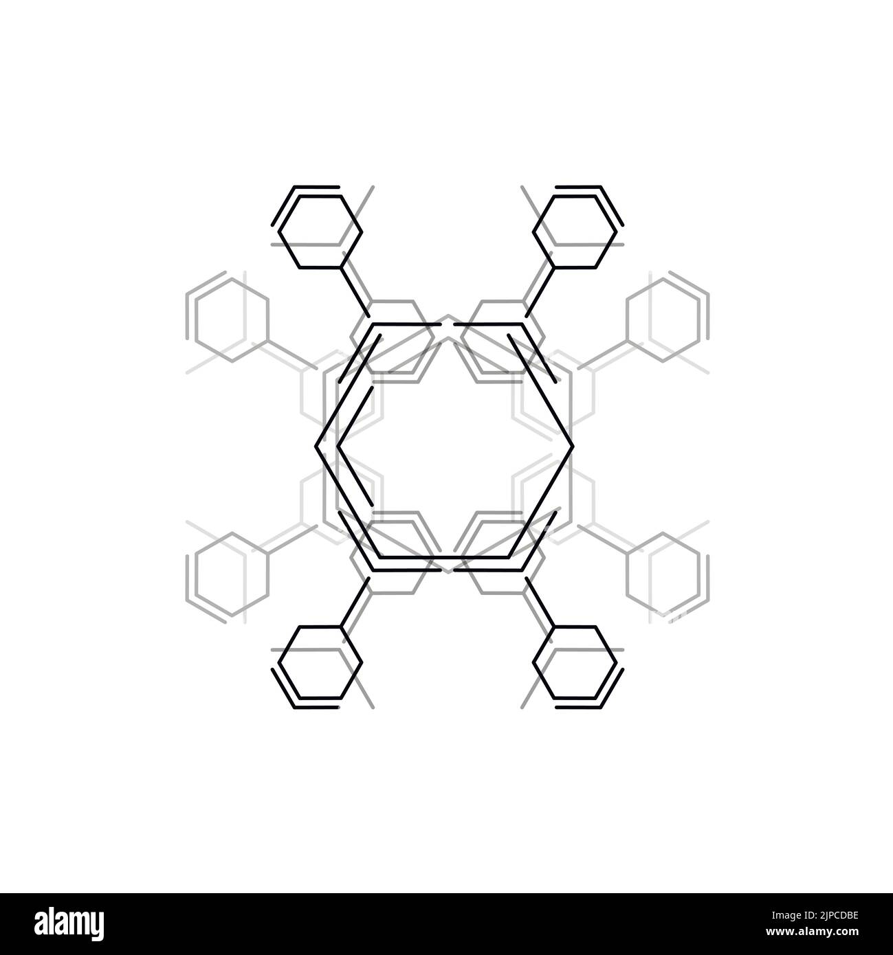 Molecular cell connection. Internet technology. Biology science ...