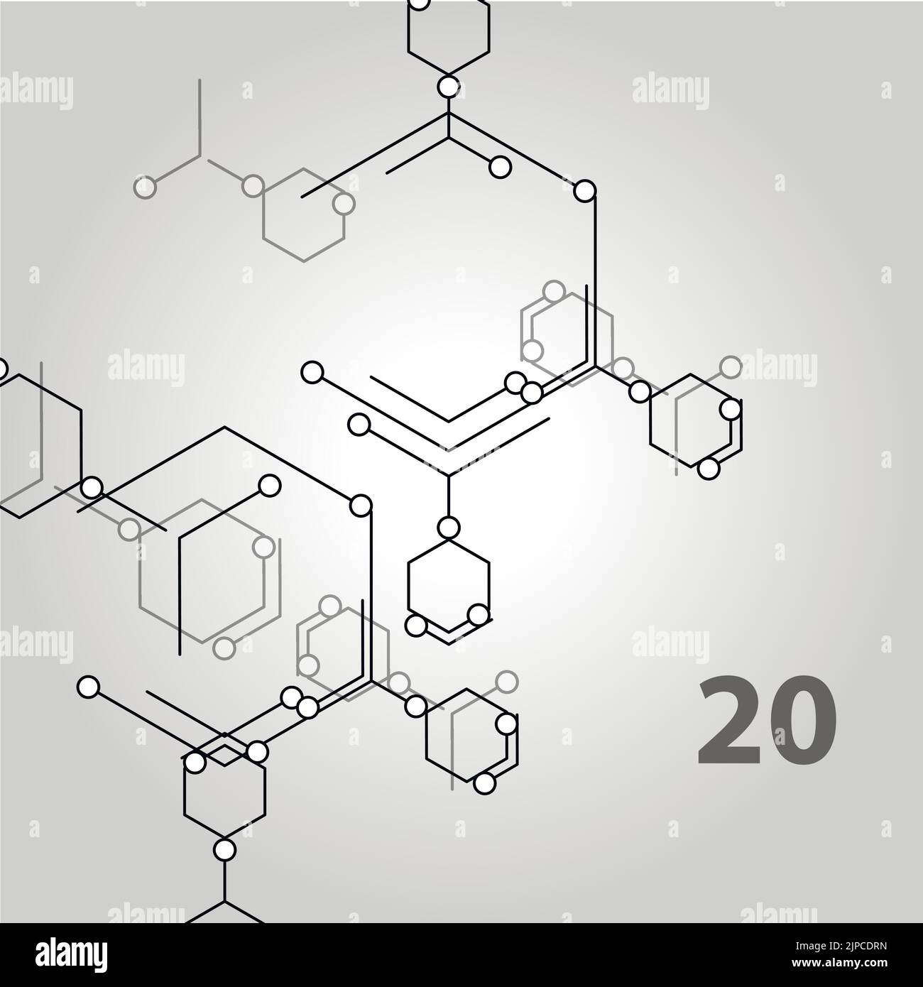 Connecting dots in abstract style. Abstract background technology ...