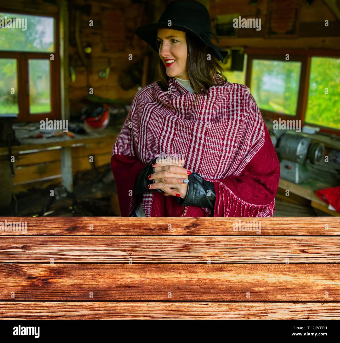 Woman blacksmith working in forge hi-res stock photography and images ...
