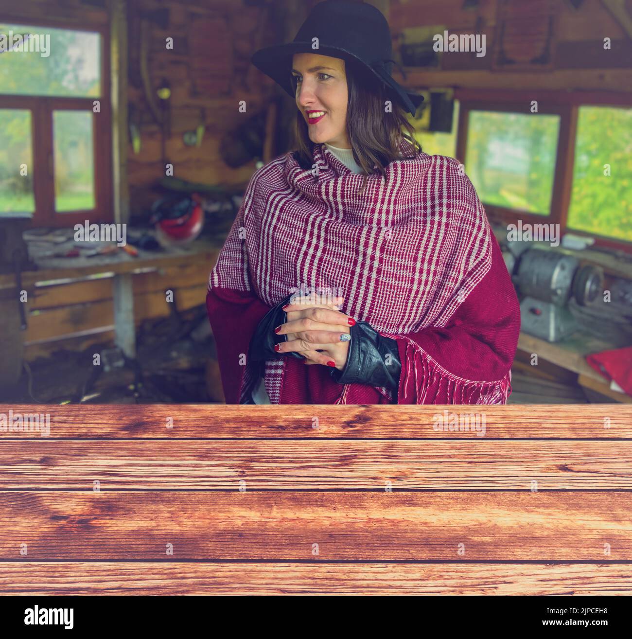 Woman blacksmith working in forge hi-res stock photography and images ...
