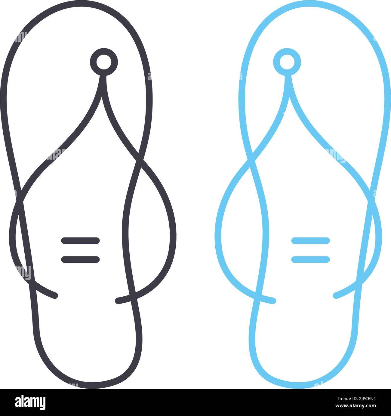 slippers line icon, outline symbol, vector illustration, concept sign Stock Vector Image & Art ...