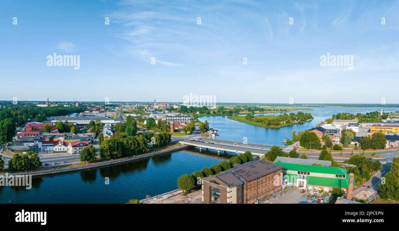 Aerial view of the Liepaja city in Latvia Stock Photo - Alamy