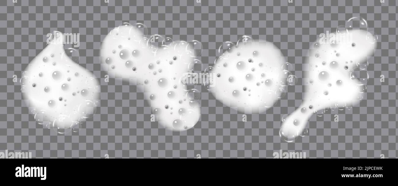 Shampoo bubbles texture.Bath foam isolated on transparent background ...