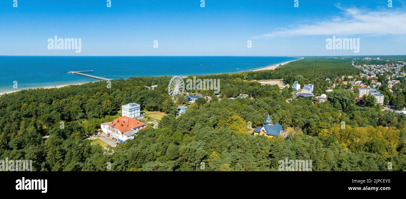 Aerial view of the Palanga resort town in Lithuania Stock Photo - Alamy