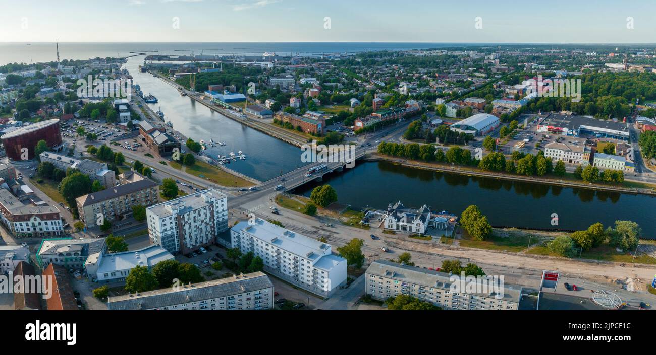 Aerial view of the Liepaja city in Latvia Stock Photo - Alamy