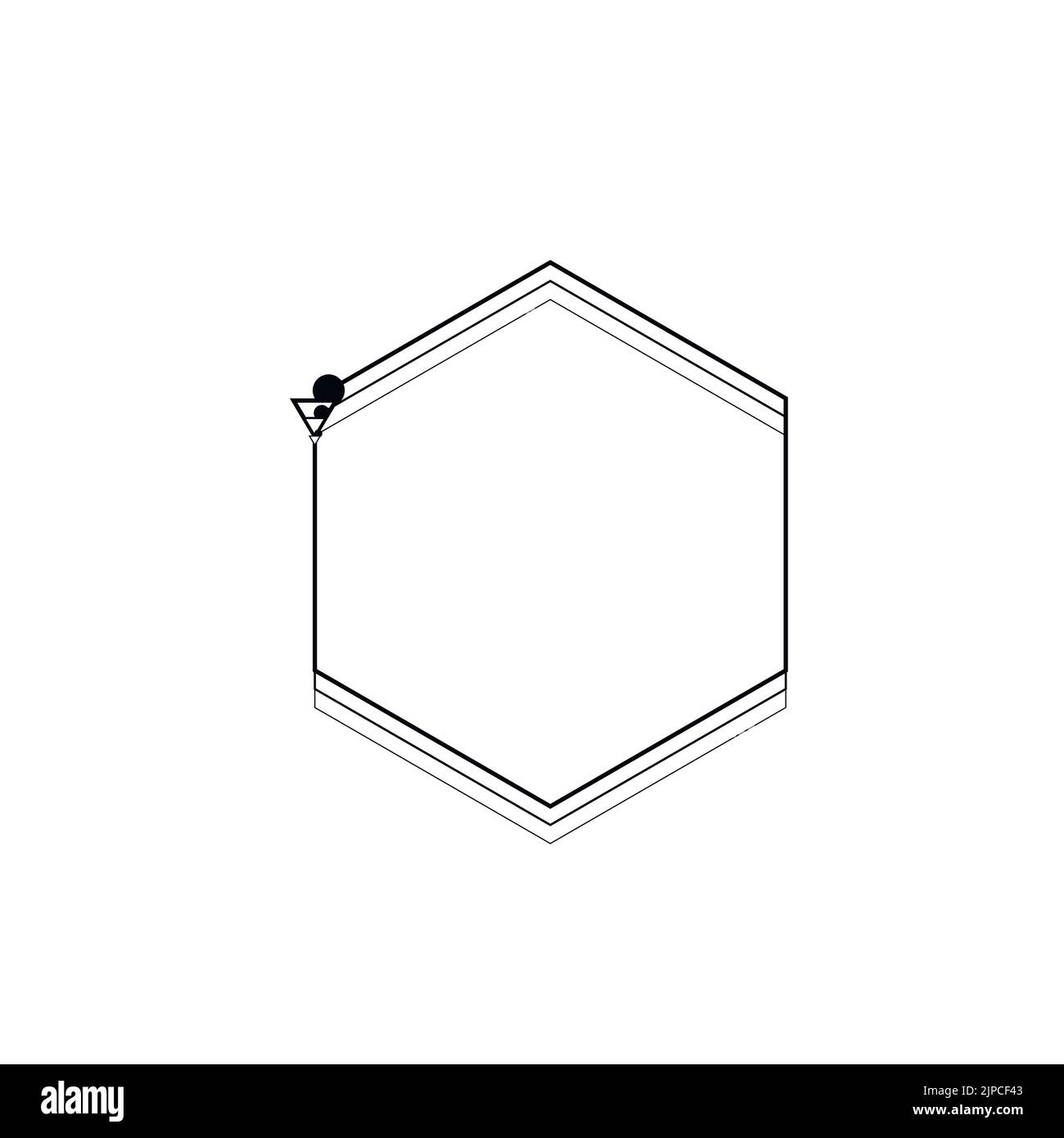 Hexagon for web background design. Communication network. Vector ...