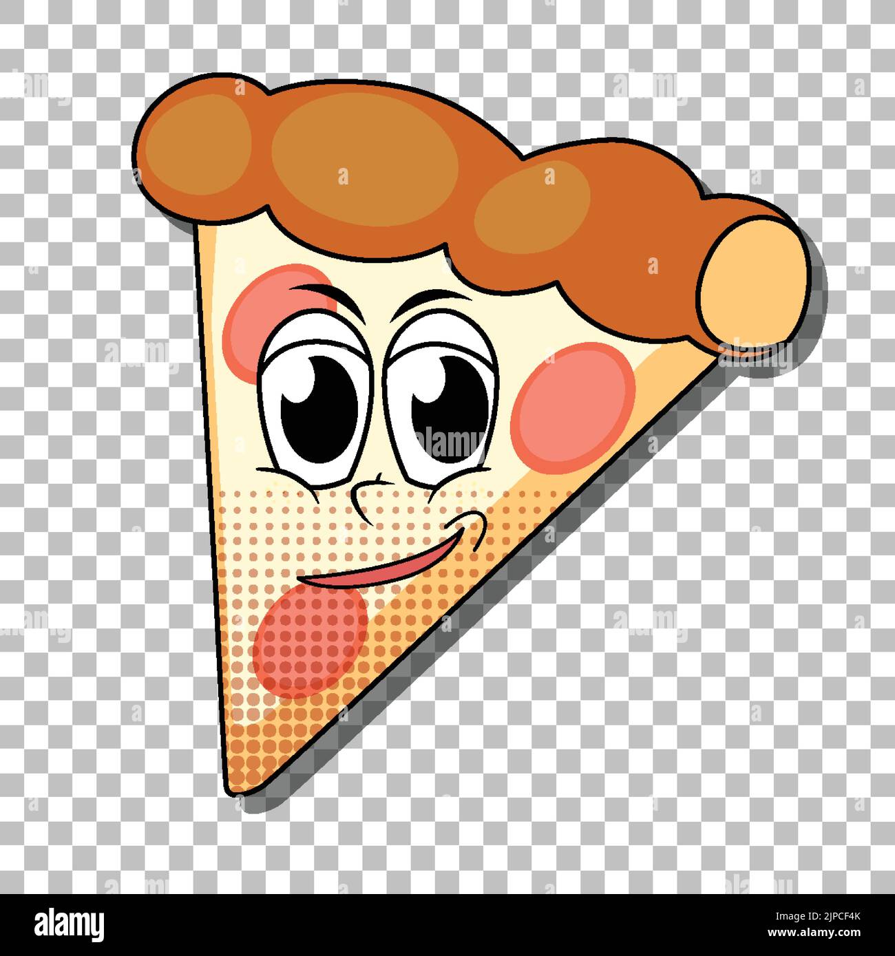 Pizza cartoon character isolated illustration Stock Vector Image & Art ...