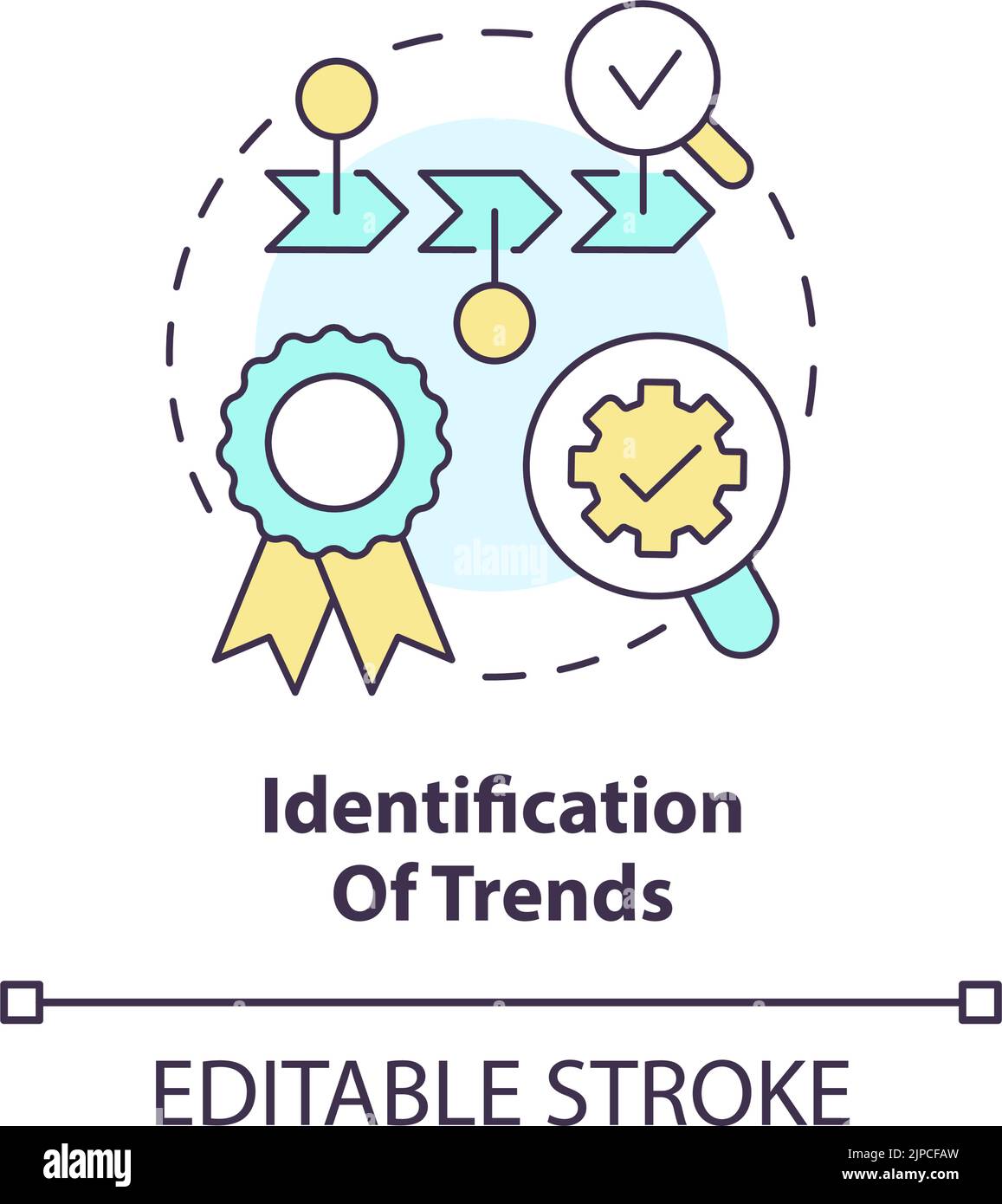 Identification of trends concept icon Stock Vector Image & Art - Alamy