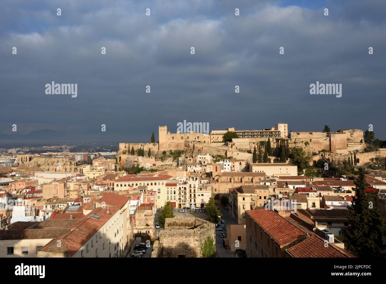 view of the city of Tortosa, Tarragona province, Catalonia, Spain Stock ...