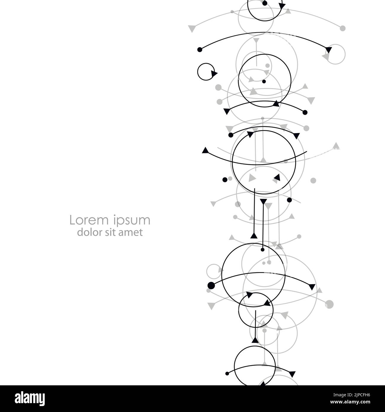 Molecular cell connection. Internet technology. Biology science ...