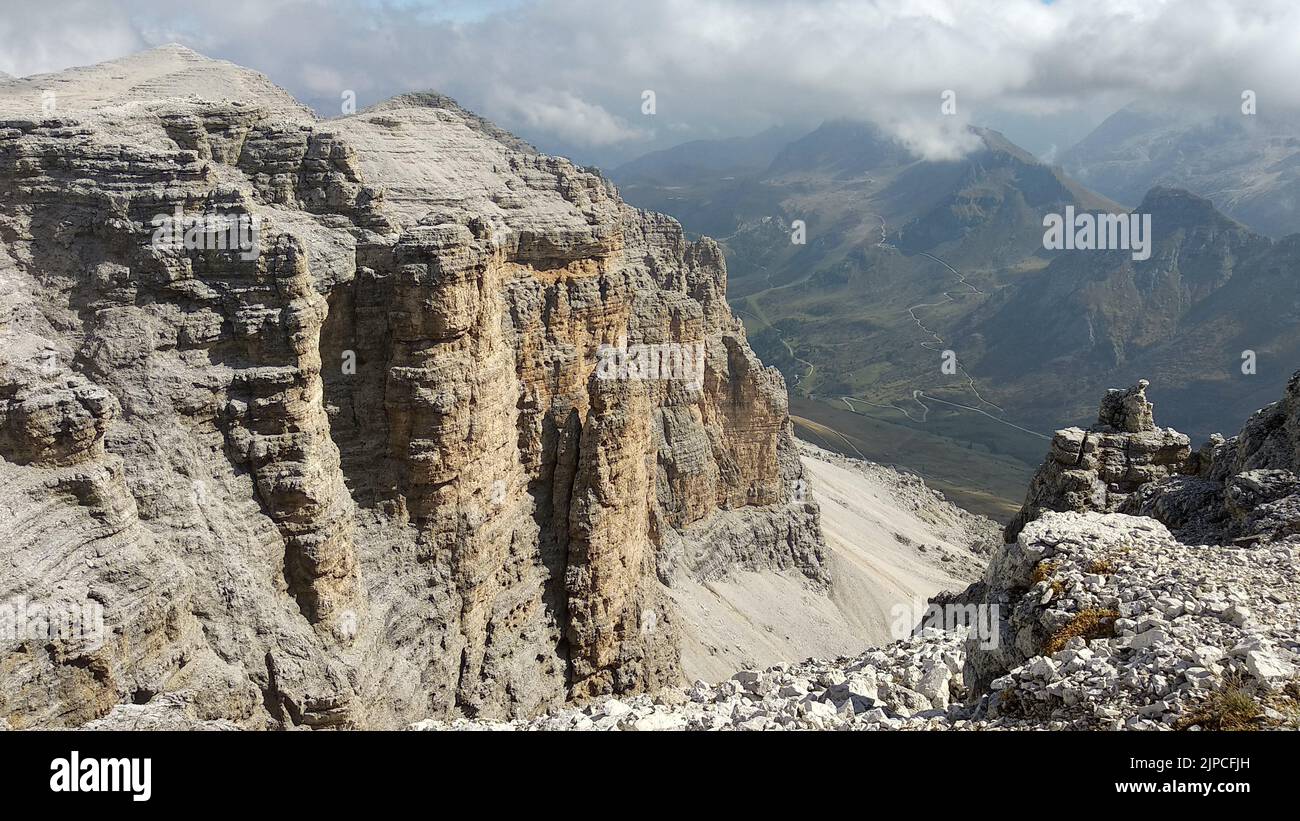 Rocky cliffs in the Dolomites, Italy Stock Photo - Alamy