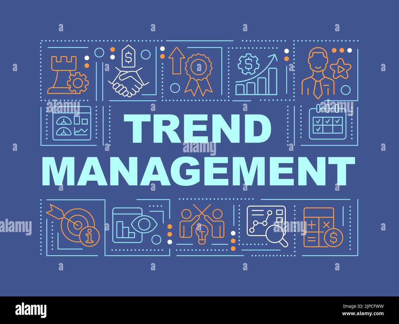 Trend Management Word Concepts Blue Banner Stock Vector Image And Art Alamy