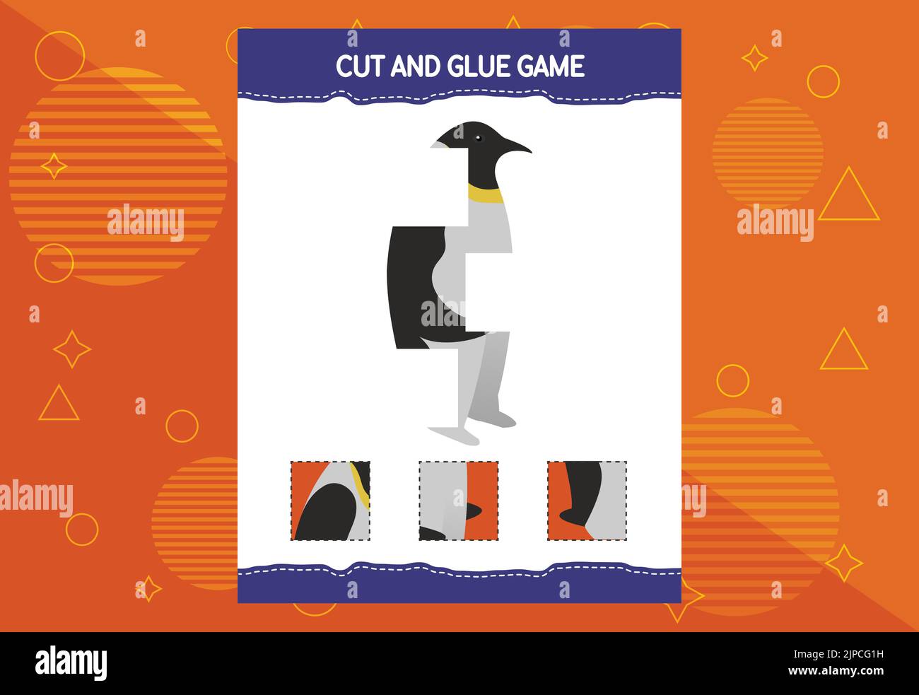 Cut and glue game for kids with birds. Cutting practice for ...