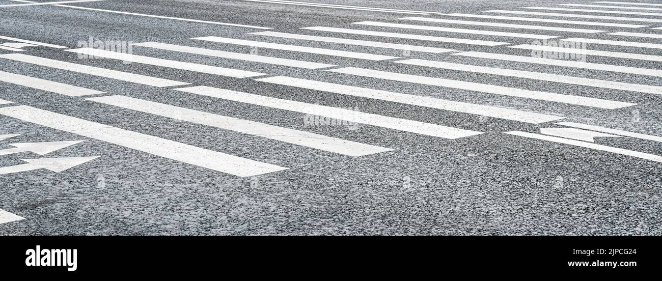 Crosswalk on the road background. Pedestrian crossing on an asphalt ...