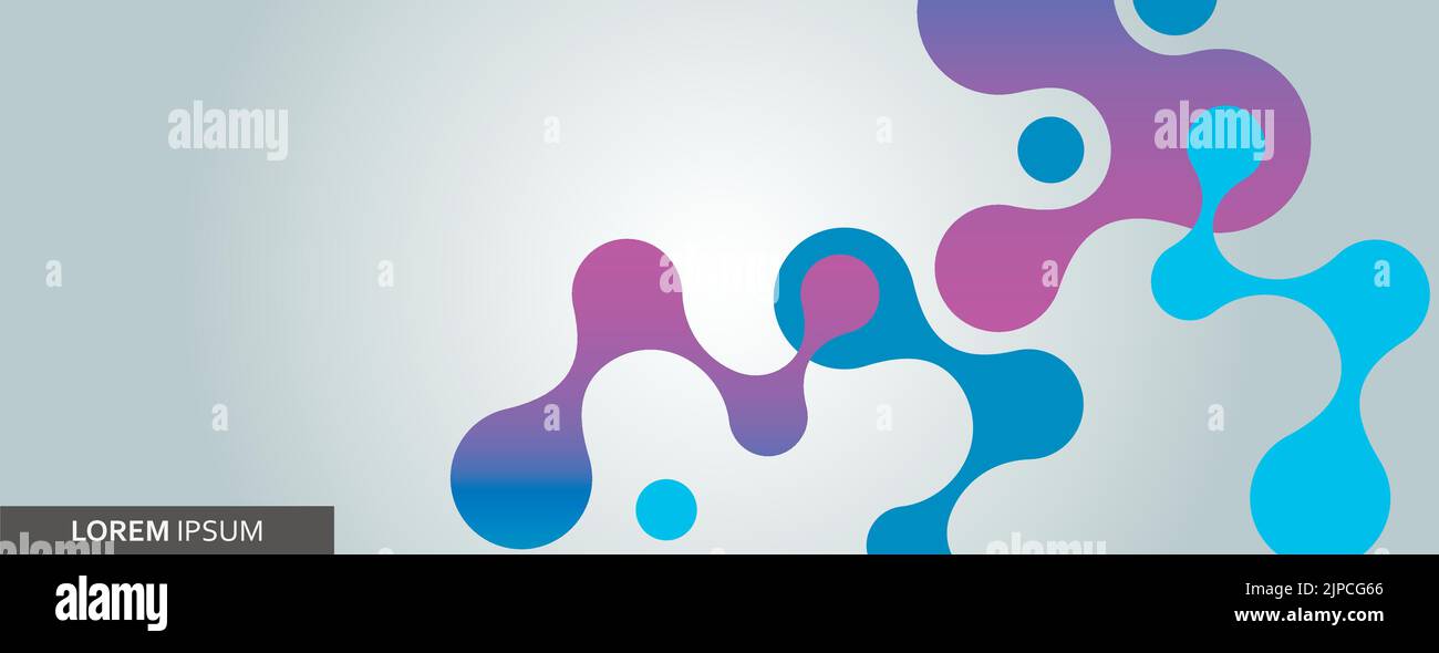 Modern abstract icon with molecule for medical design. Abstract ...