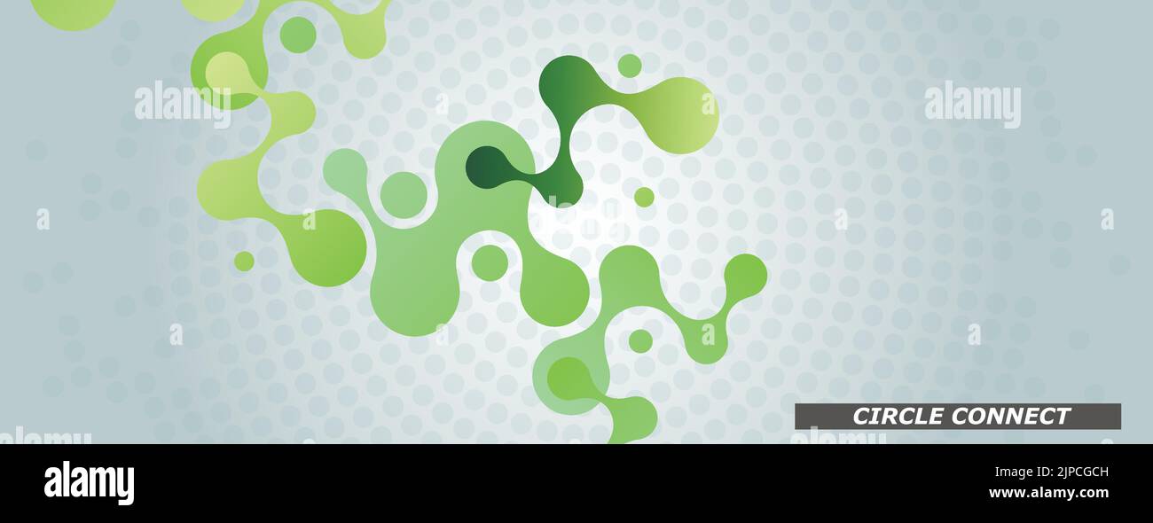 Modern molecules green. Abstract tech background. Futuristic design ...