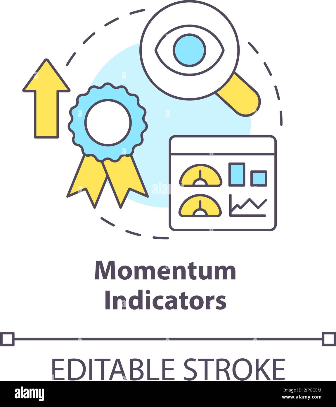 Stock market indicators Stock Vector Images - Alamy