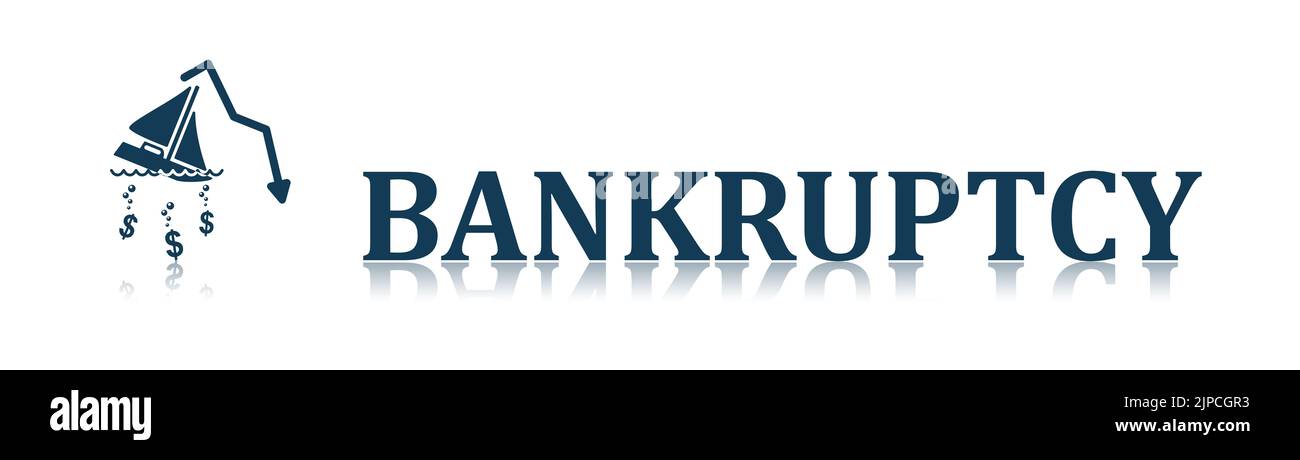 Illustration of a bankruptcy concept Stock Photo - Alamy