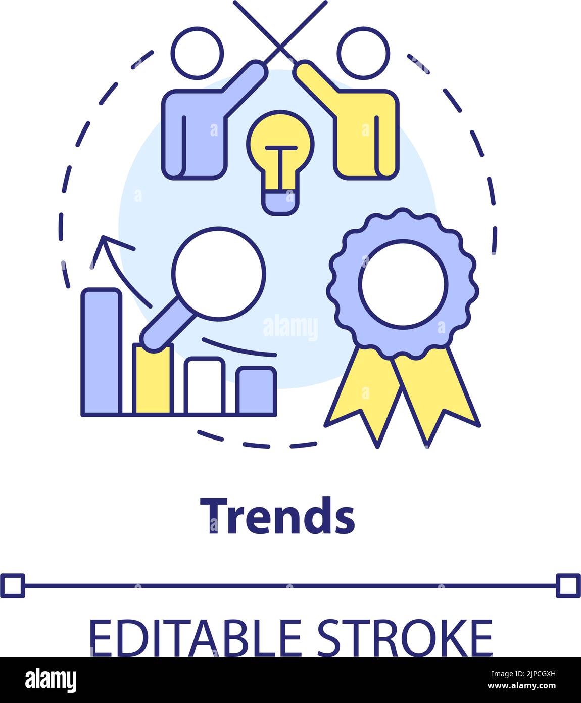 Trends concept icon Stock Vector Image & Art - Alamy