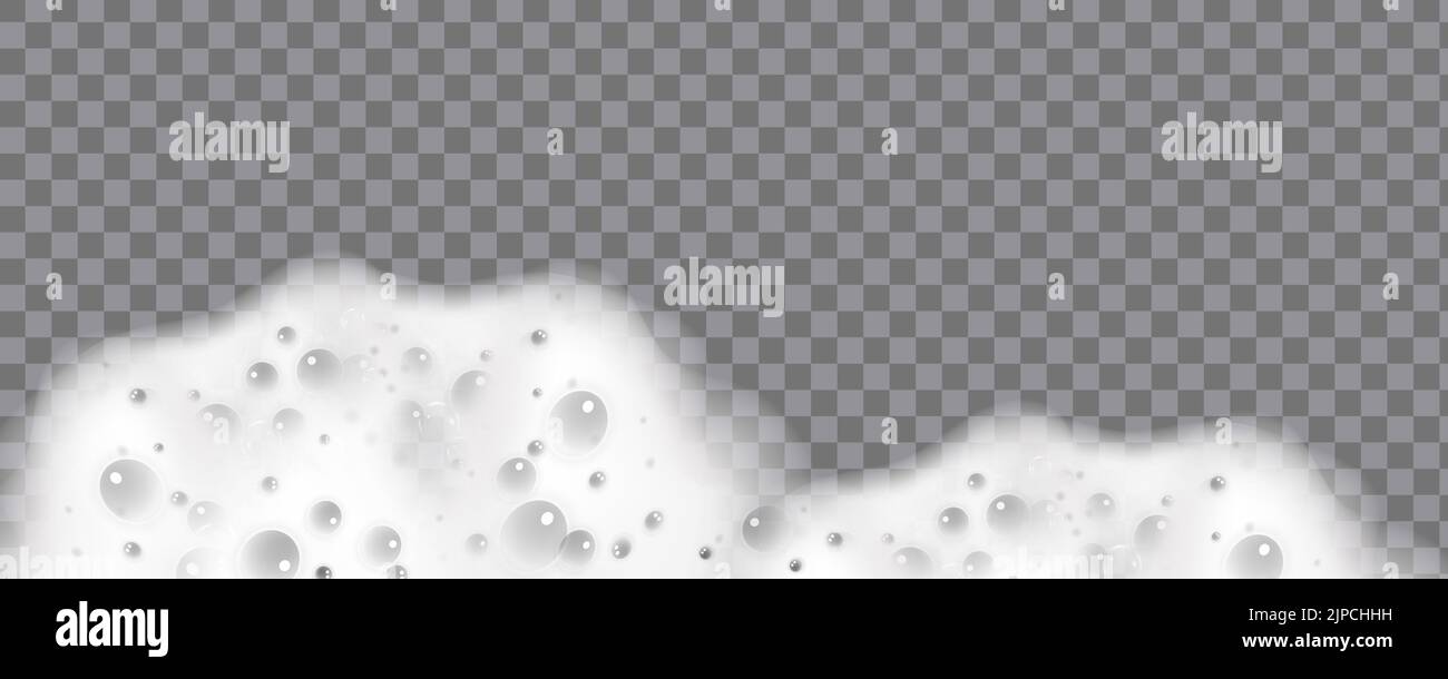 Shampoo bubbles texture.Bath foam isolated on transparent background ...