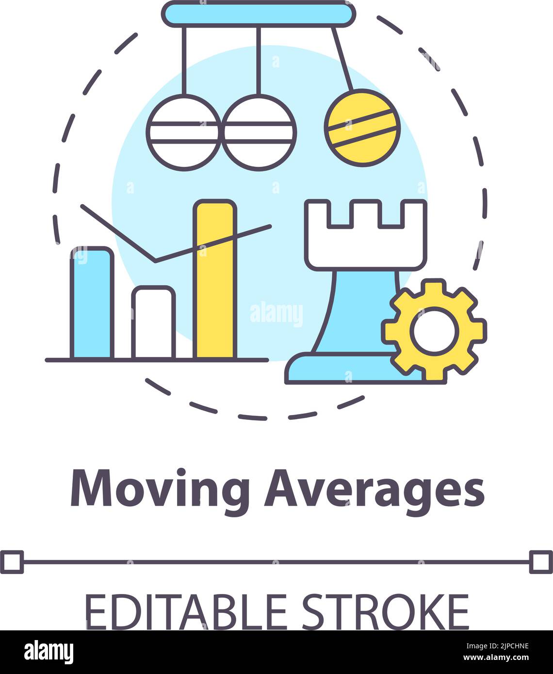Moving averages concept icon Stock Vector Image & Art - Alamy