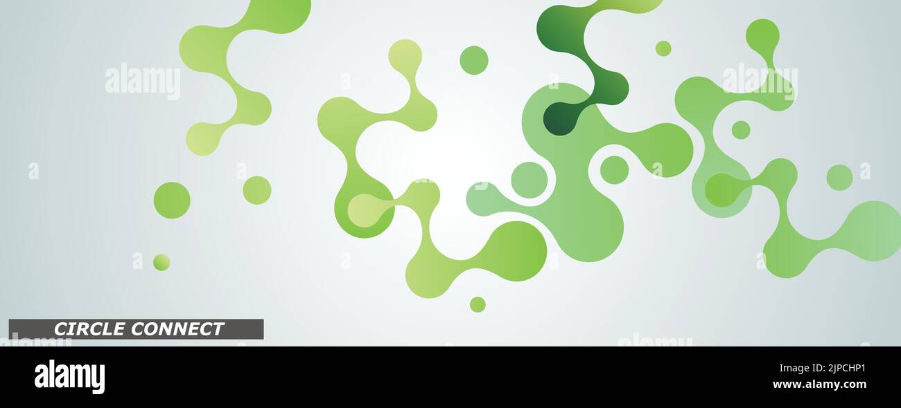 Modern molecules green. Abstract tech background. Futuristic design ...