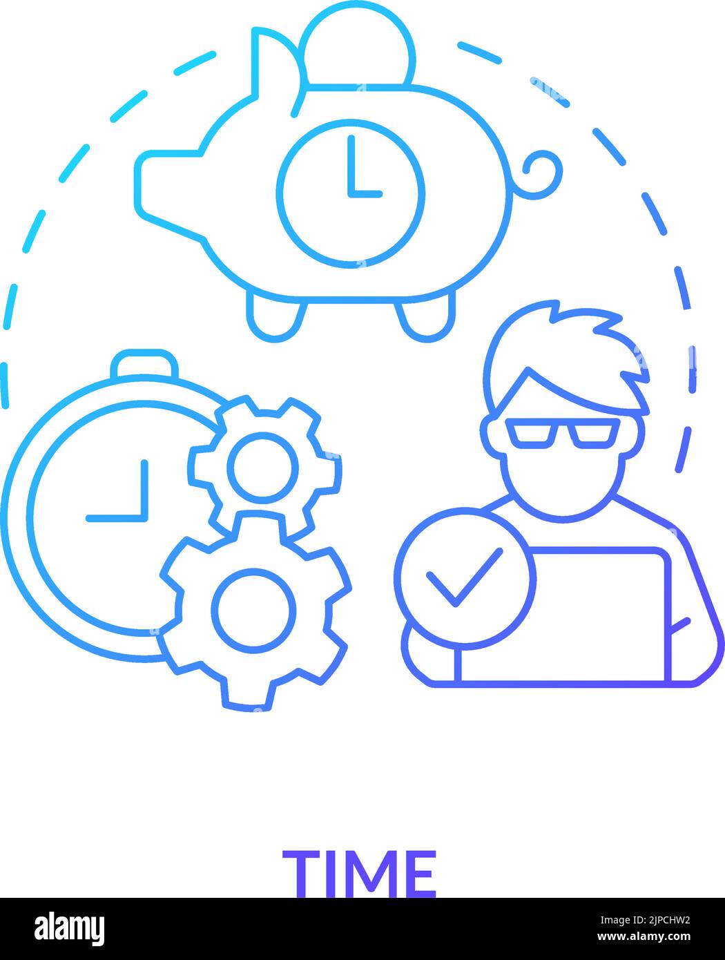 Time development Cut Out Stock Images & Pictures - Alamy