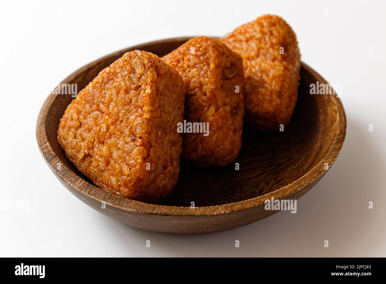Kimchi rice ball on white background Stock Photo - Alamy