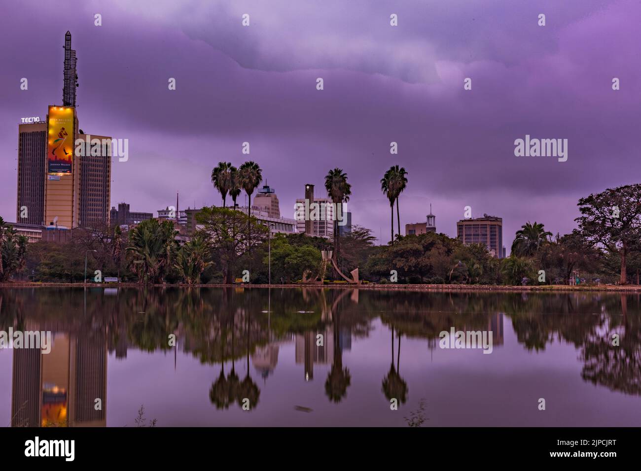 Nairobi Cityscape Capital City Of Kenya Modern Skyline Skyscrapers High ...