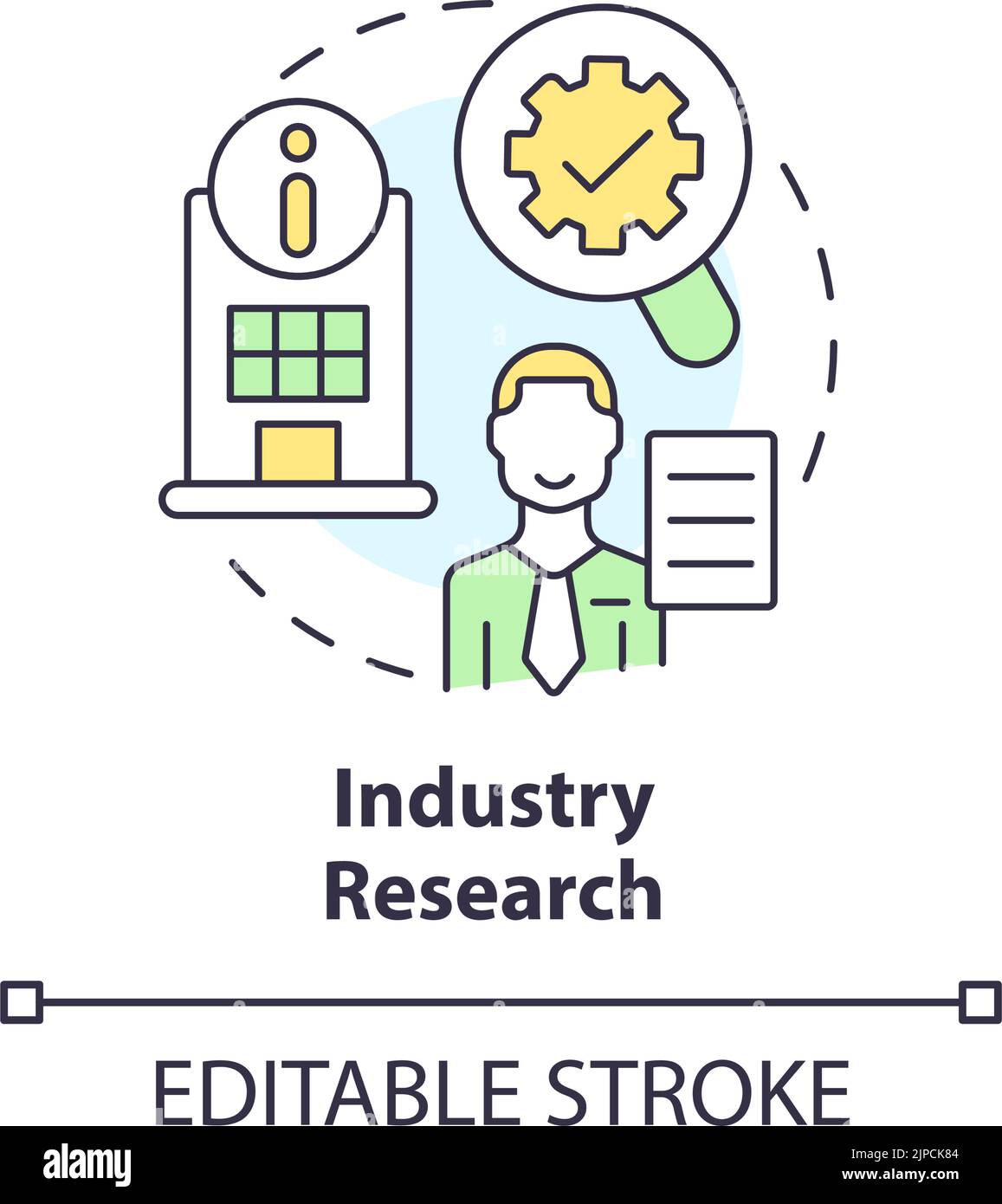 Industry research concept icon Stock Vector Image & Art - Alamy