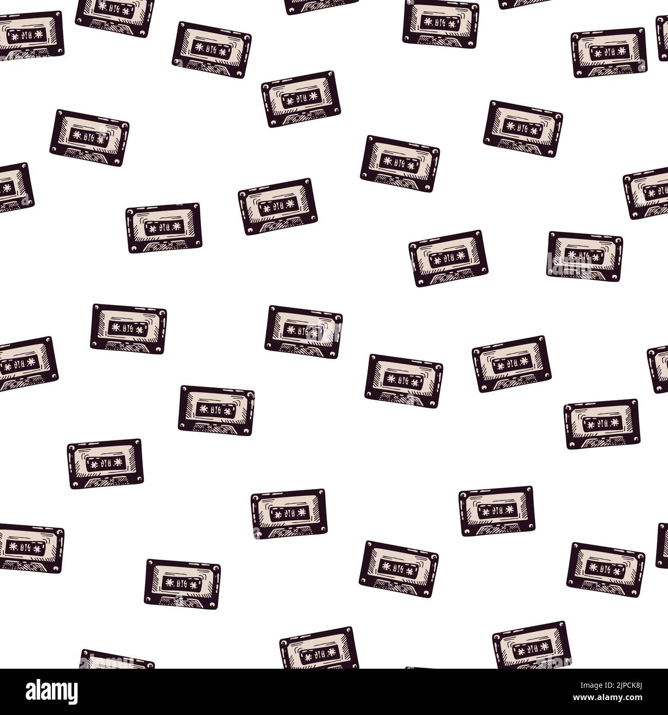 Cassette tape pencil Stock Vector Images - Alamy